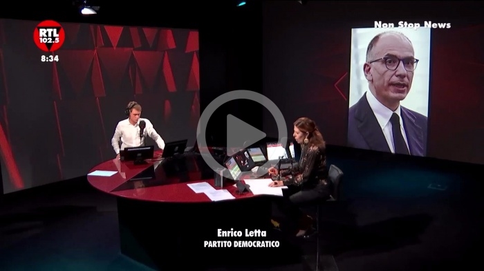 Enrico Letta a RTL 102.5: “Meloni è sulla linea di Trump, lui è finito ...