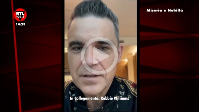 Il Conte Galè invita Robbie Williams al Power Hits Estate di RTL 102.5 ...